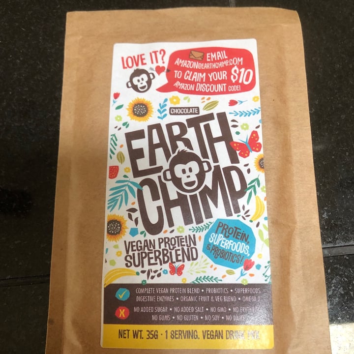 Earth Chimp Chocolate Vegan Super Protein Blend Review | abillion