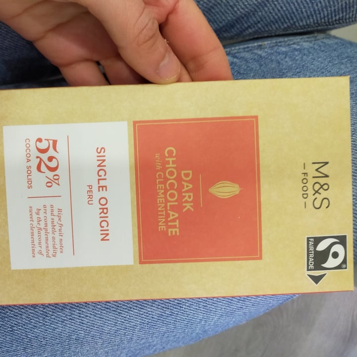 Marks and Spencer Dark Chocolate With Clementine Review | abillion