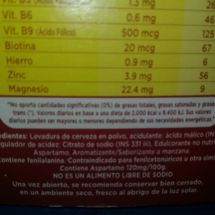 Nutrileva Levadura Nutricional Sabor Manzana Review | abillion
