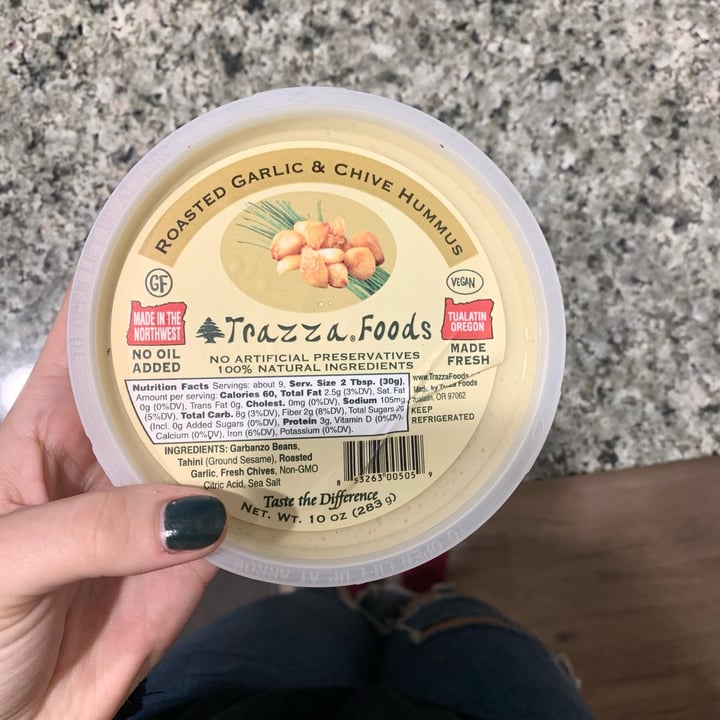 Trazza Oven Roasted Garlic and Chive Hummus Review | abillion