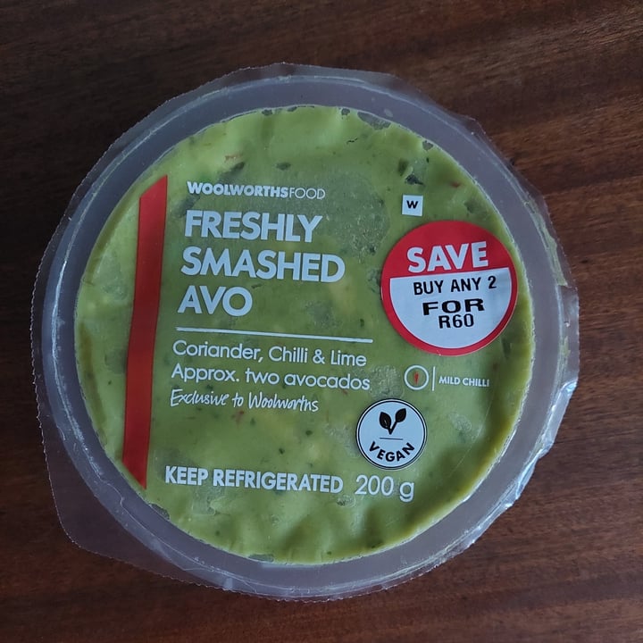 Woolworths Food Smashed avo - coriander, chilli & lime Review | abillion