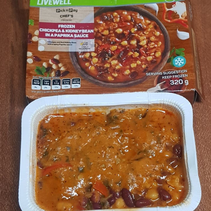 Pick n Pay Frozen Chickpea and Kidney Beans In Paprika Sauce Review | abillion
