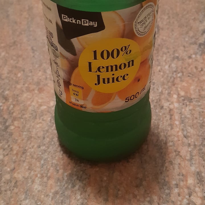 Pick n Pay Lemon juice bottled Review | abillion