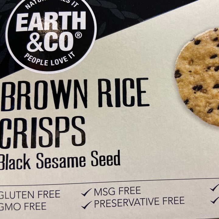 Earth & Co Brown Rice Crisps Black Sesame Seeds Review | abillion