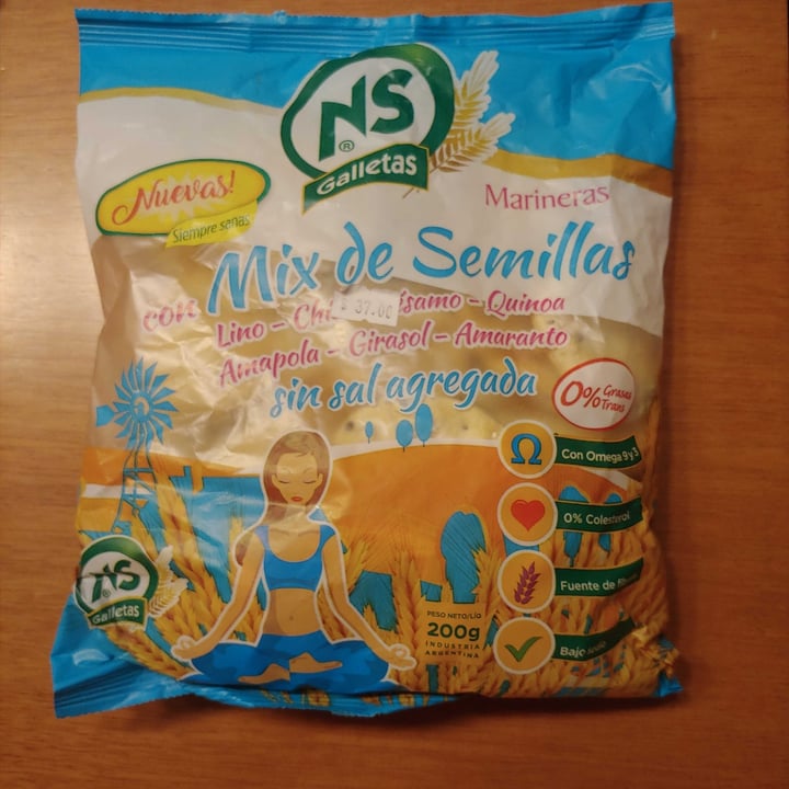NS Galletas Galletas Marineras Mix De Semillas sin Sal Agregada Review ...