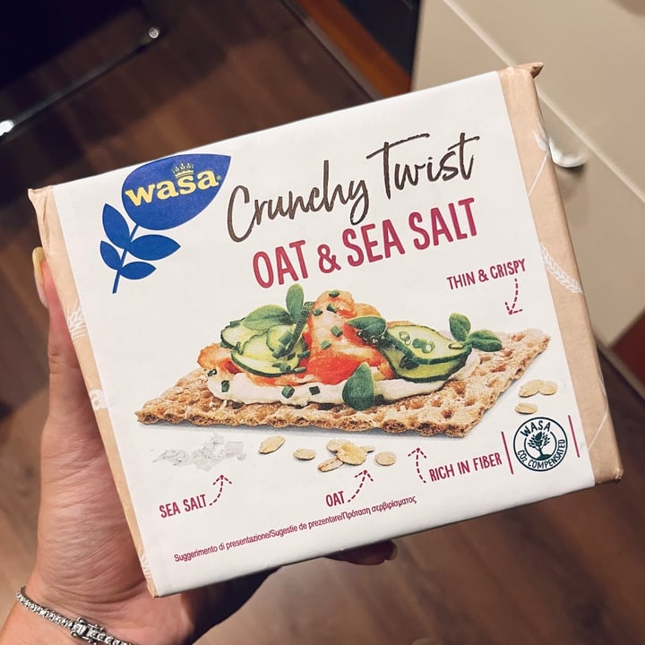 Wasa crunchy twist oat&sea salt Review | abillion