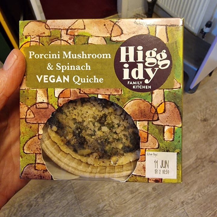 Higgidy Porcini Mushroom & Spinach Quiche Review | abillion