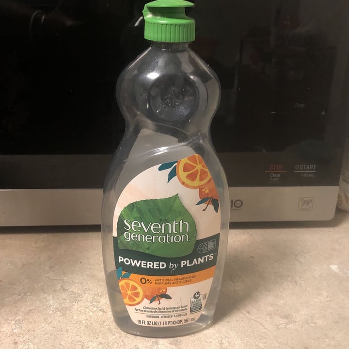 Seventh Generation Dish Liquid - Clementine Zest And Lemongrass Review ...