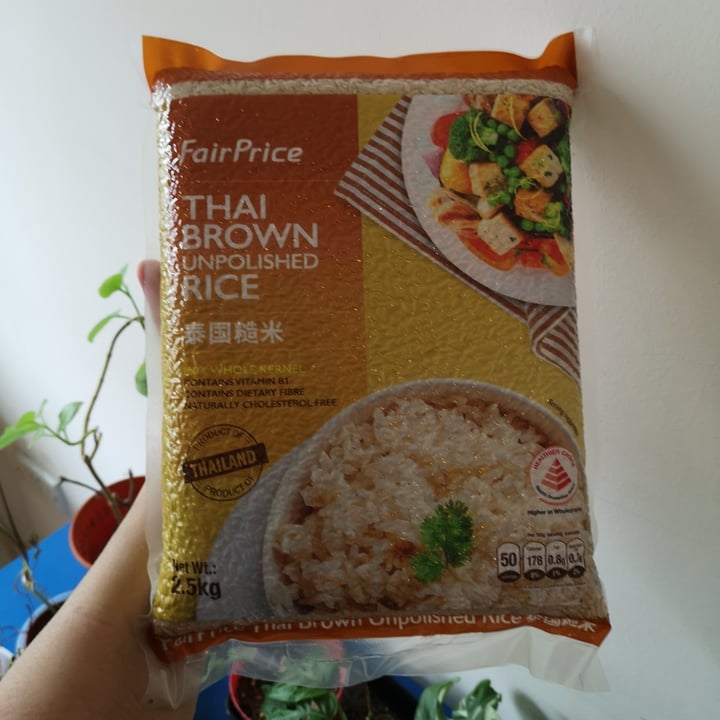 FairPrice Thai Brown Unpolished Rice Review | abillion