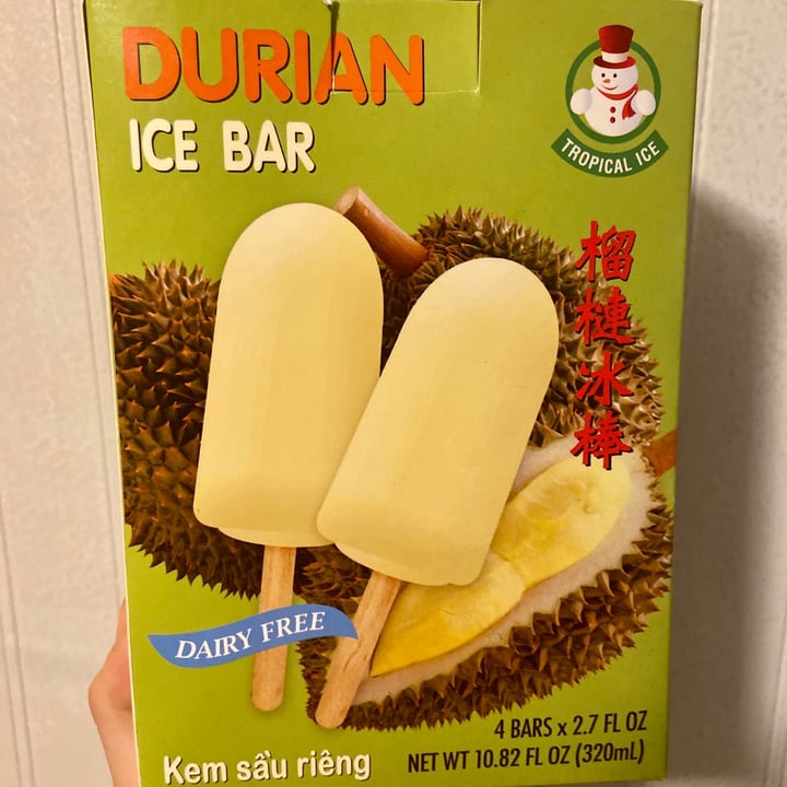 Tropical Ice Durian Ice bar Review | abillion