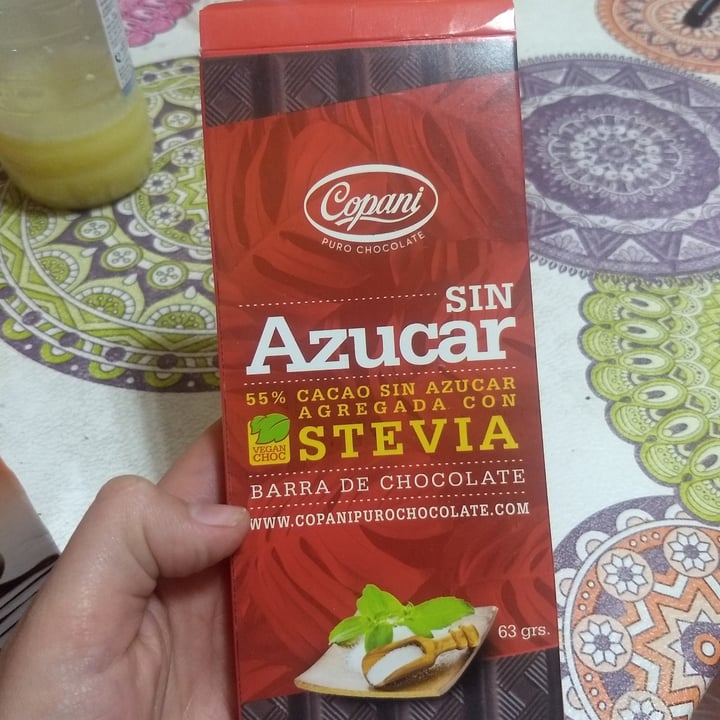 Copani Chocolate 55% Cacao sin Azúcar. Endulzada Con Stevia Review ...