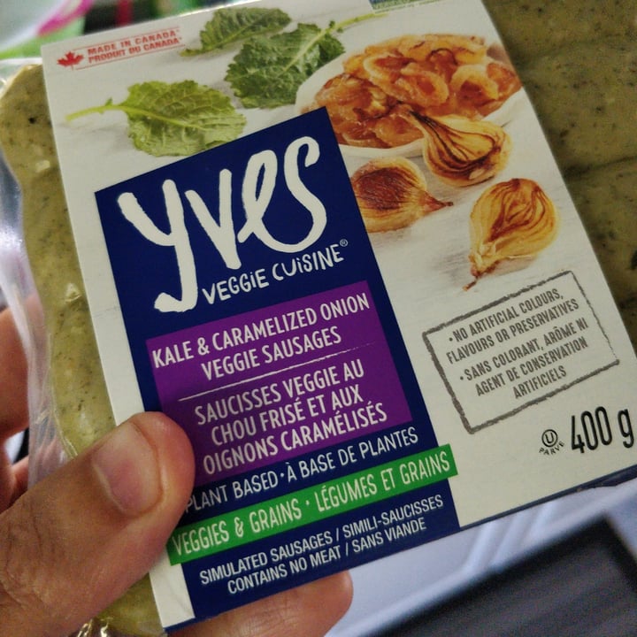 Yves Veggie Cuisine Kale & Caremelized Onion Veggie Sausages Review ...