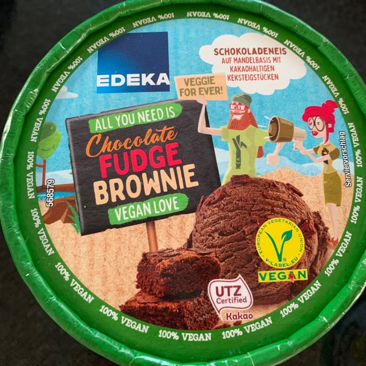Edeka Chocolate Fudge Brownie Vegan Love Eiscreme Review | abillion