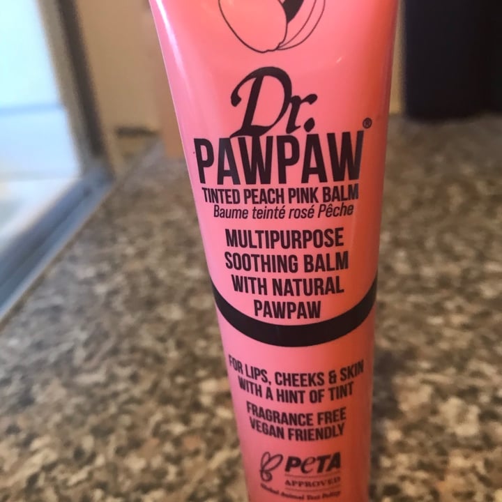 Dr. PawPaw Multipurpose Soothing Balm with Natural Fermented Pawpaw - Tinted Peach Pink Balm ...
