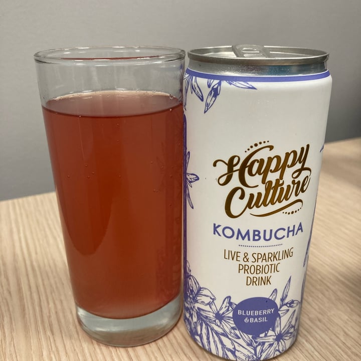 Happy Culture Kombucha Blueberry And Basil Kombucha Review | abillion