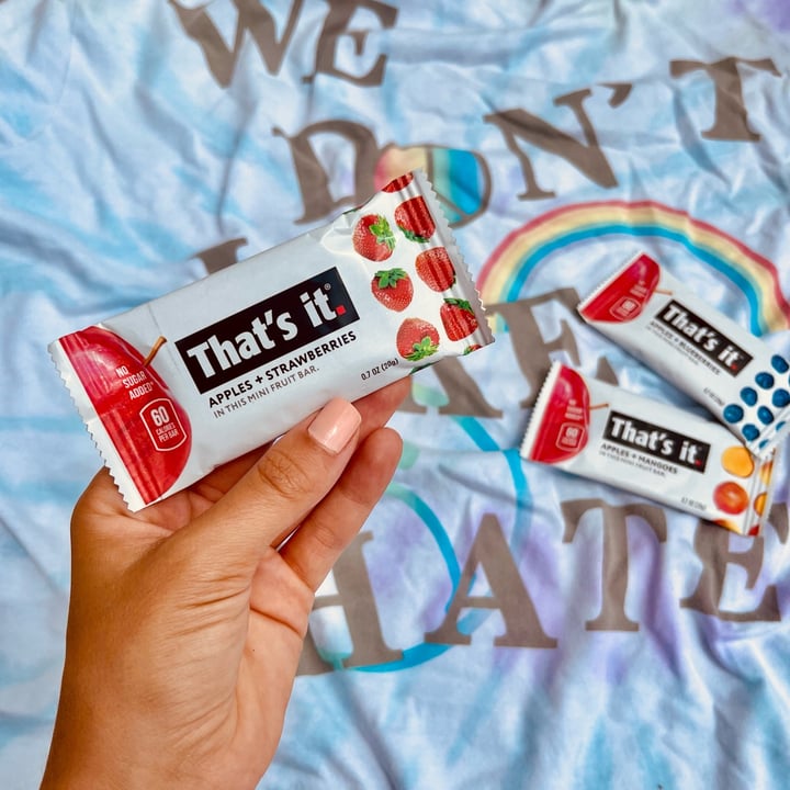 That’s it Apples+Strawberries Mini Fruit Bar Review | abillion