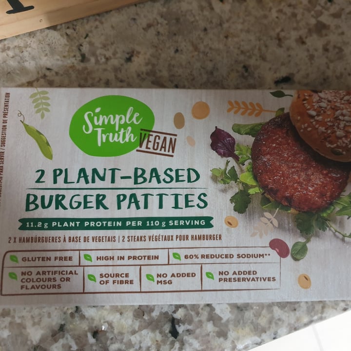 Simple Truth 2 Plant-based Burger patties Review | abillion