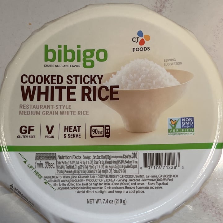Bibigo Cooked sticky white rice Review | abillion