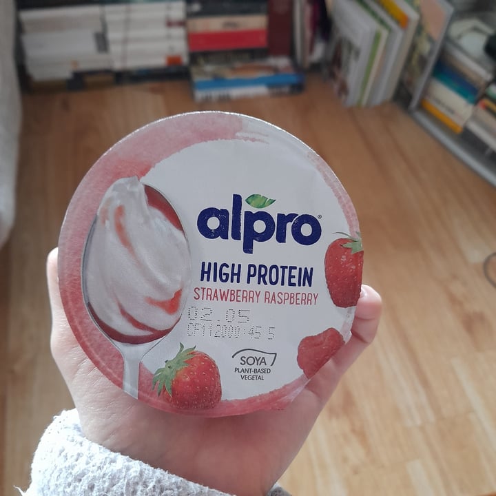 Alpro High Protein Strawberry and Raspberry Yoghurt Review | abillion