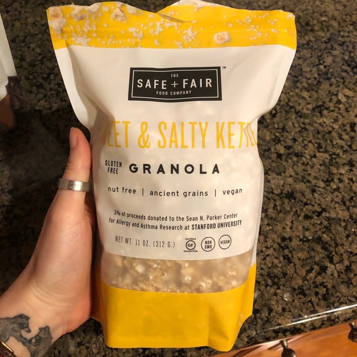 Safe + Fair Food Company Sweet and Salty Kettle Granola Review | abillion