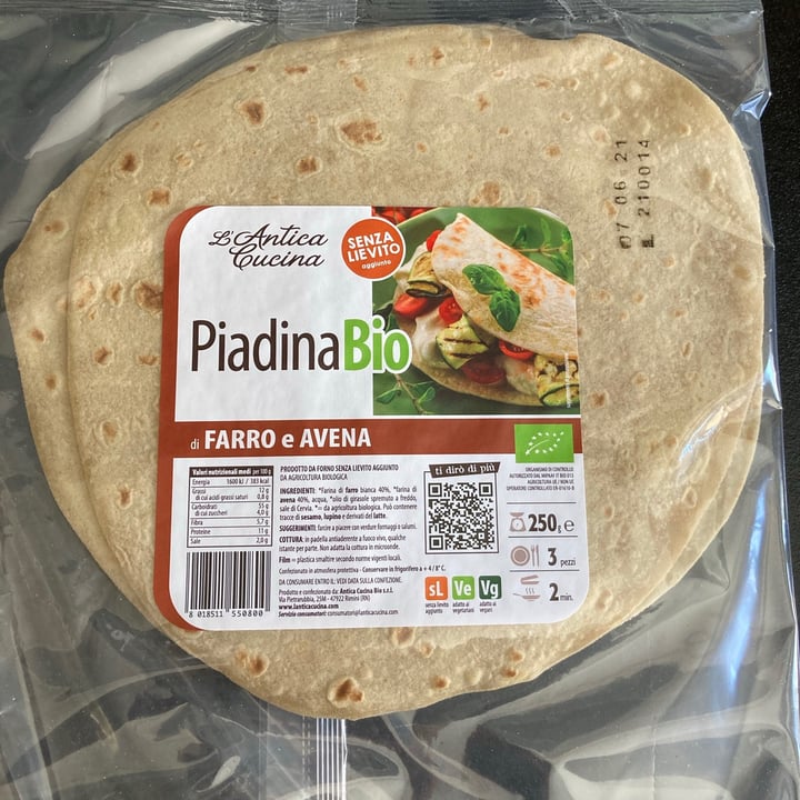 L' antica cucina Piadina bio di farro e avena Review | abillion