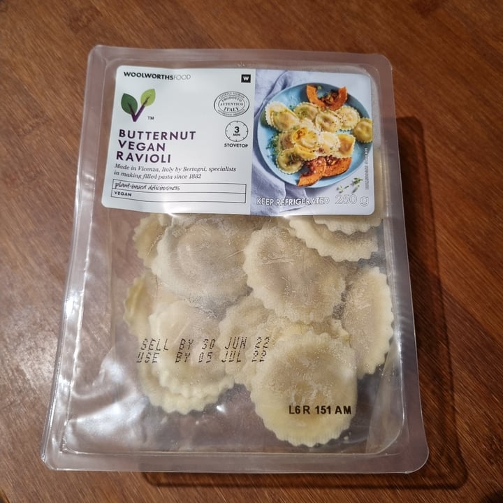 Woolworths Food Butternut vegan ravioli Review | abillion