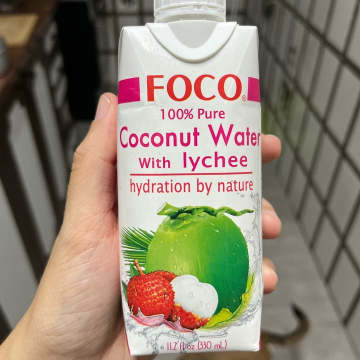 Foco Coconut water with lychee Review | abillion