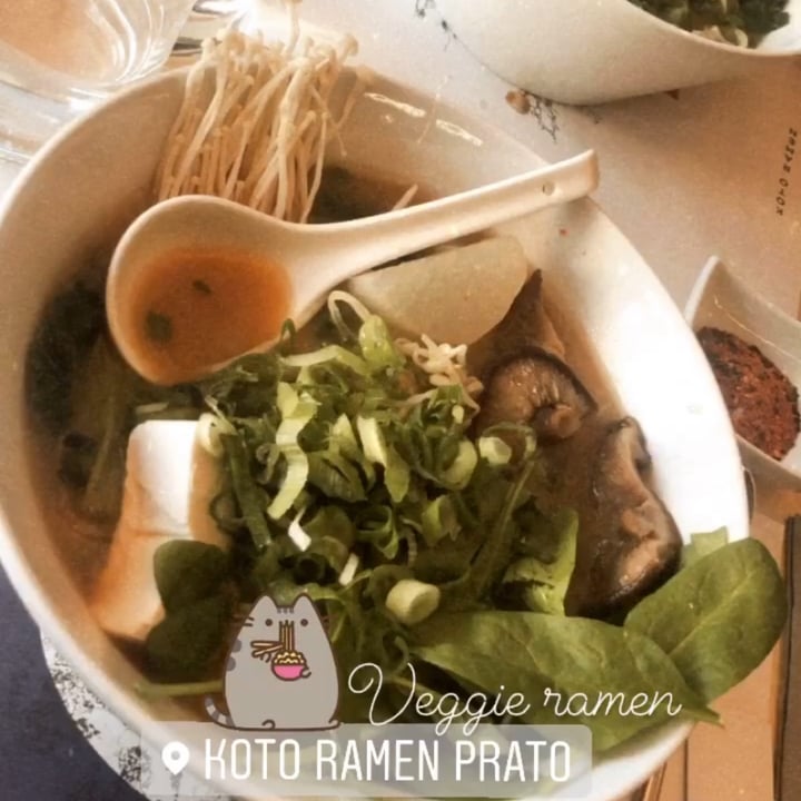 Koto Ramen Prato Prato, Italy Veggie ramen Review | abillion