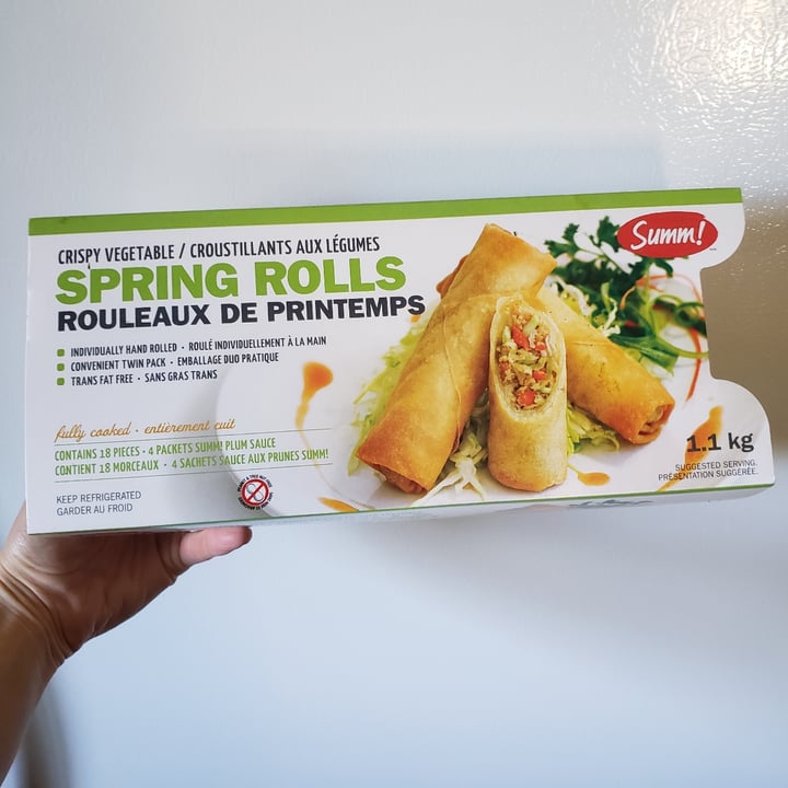 Summ! Crispy Vegetable Spring Rolls Review | abillion