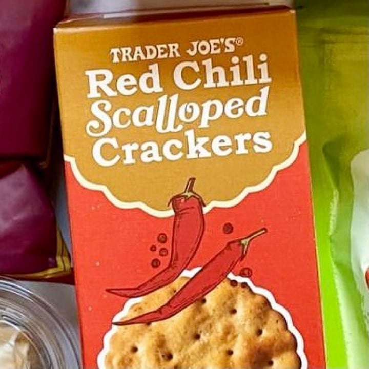 Trader Joe's Red Chili Scalloped Crackers Review | abillion