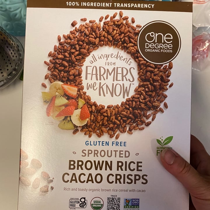 One Degree Organic Foods Brown Rice Cacao Crisps Review | abillion