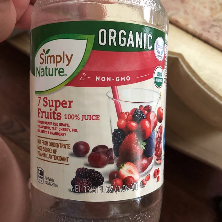 Simply Nature 7 super fruits organic juice Review | abillion