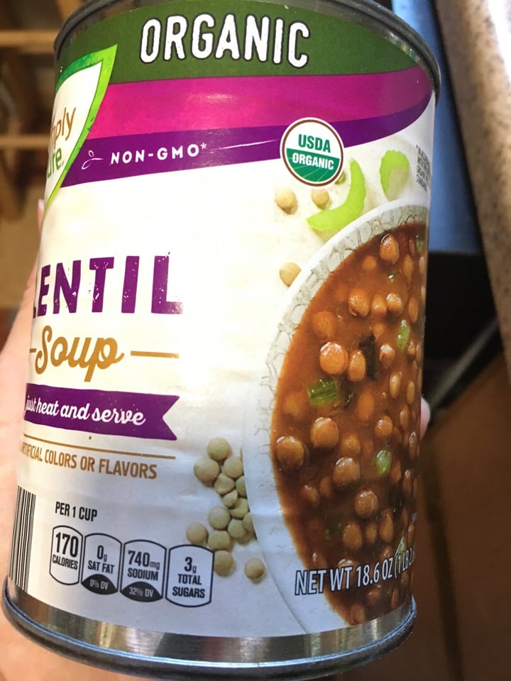 Simply Nature Organic Lentil Soup Review | abillion