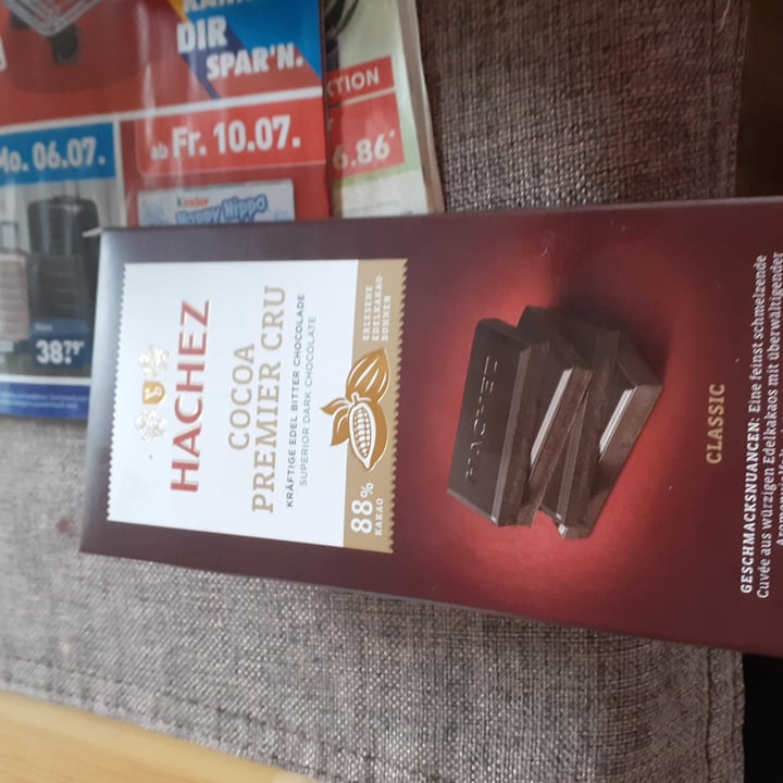 Hachez Cocoa Premier Cru Superior Dark Chocolate Review | abillion