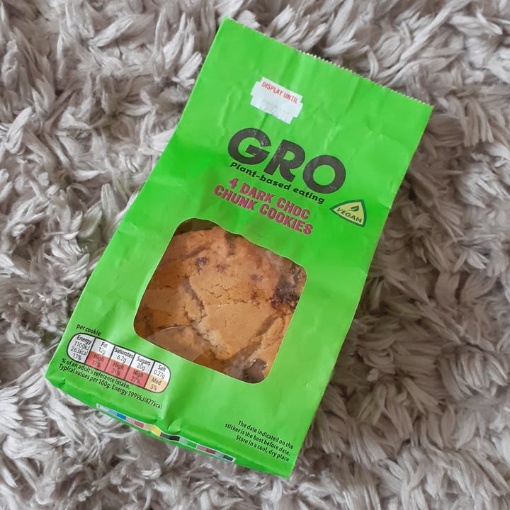 GRO Dark choc chunk cookies Review | abillion