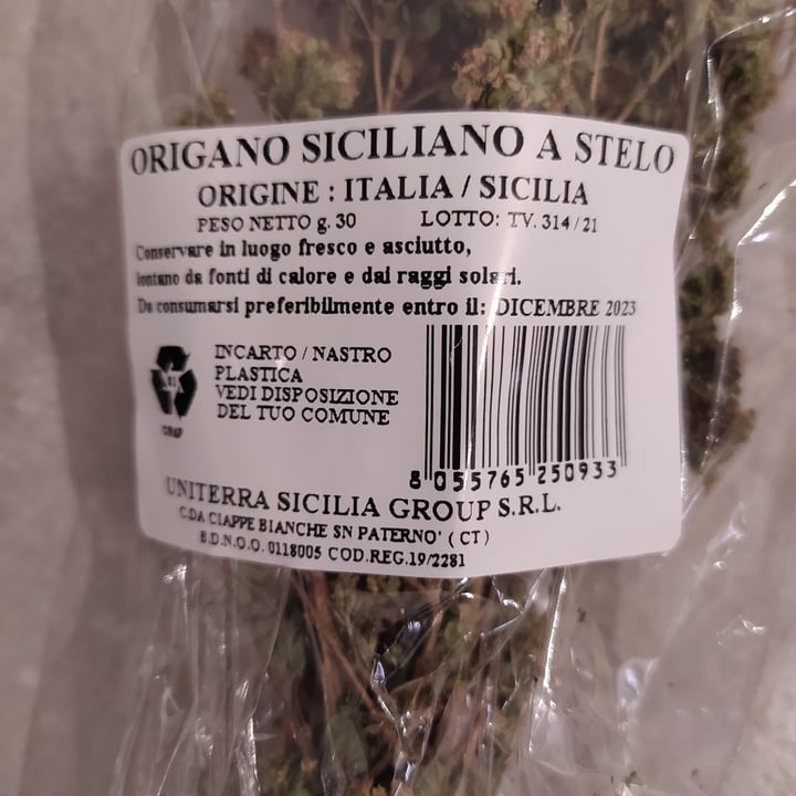 Uniterra Sicilia group Origano siciliano a stelo Review | abillion
