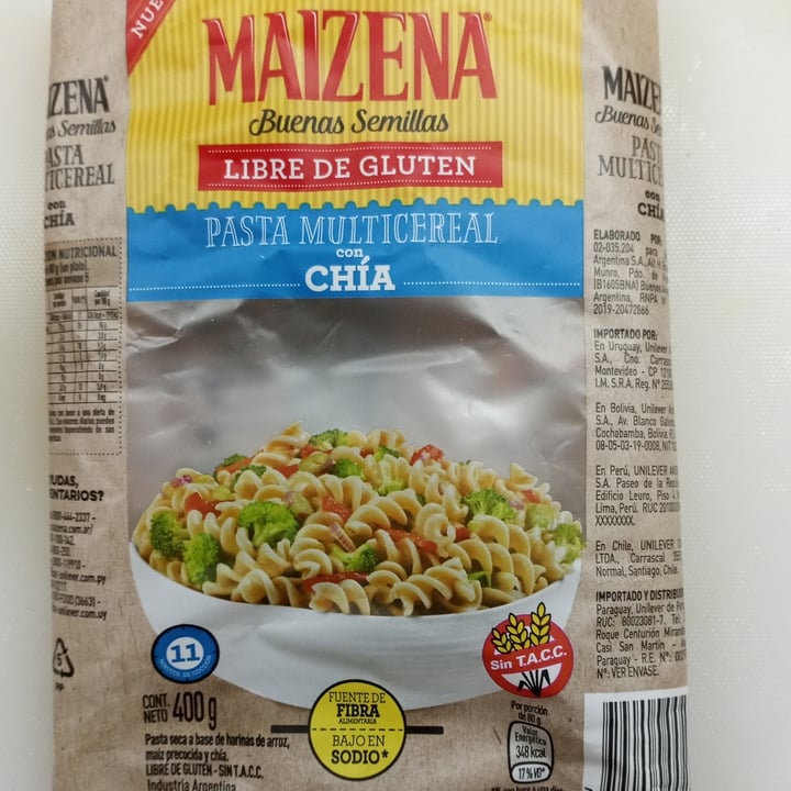 Maizena Pasta Multicereal Con Chia Review | abillion
