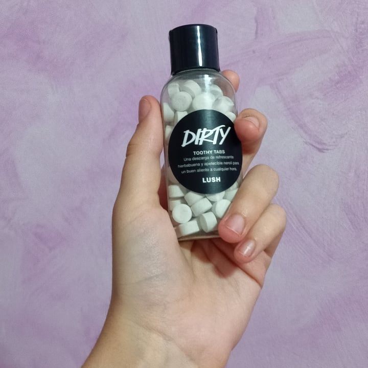 LUSH Fresh Handmade Cosmetics Dirty Toothy Tabs Review | abillion
