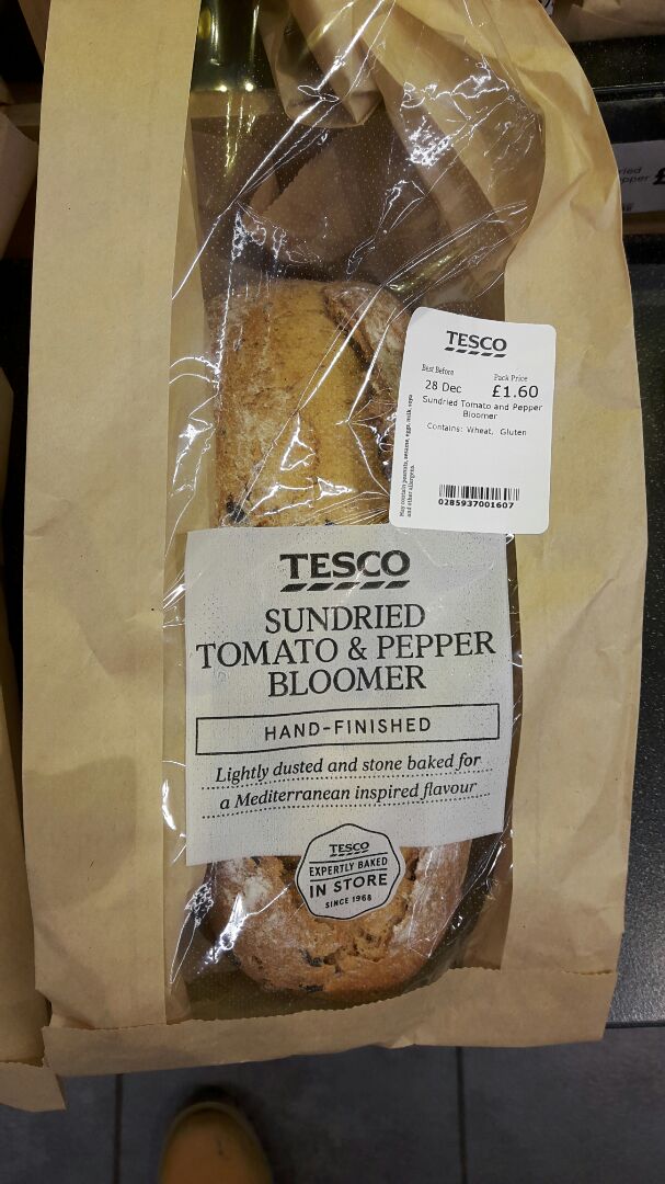 Tesco Tesco Sundried Tomato & Pepper Bloomer Review | abillion
