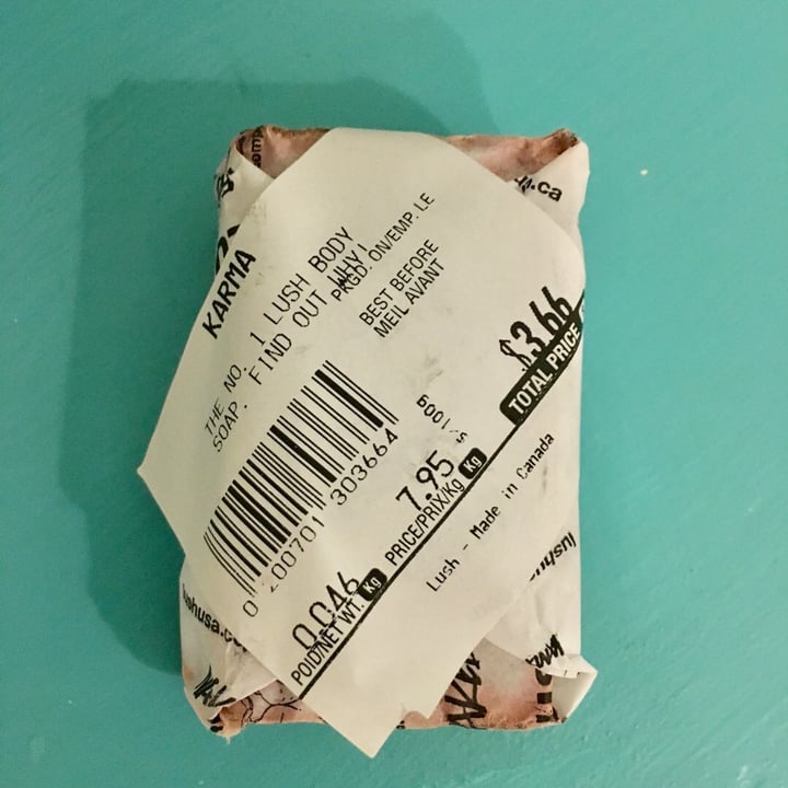 LUSH Fresh Handmade Cosmetics Karma Soap Review | abillion