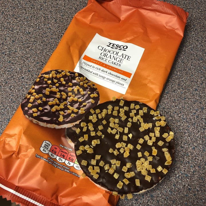 Tesco chocolate orange rice cakes Review | abillion