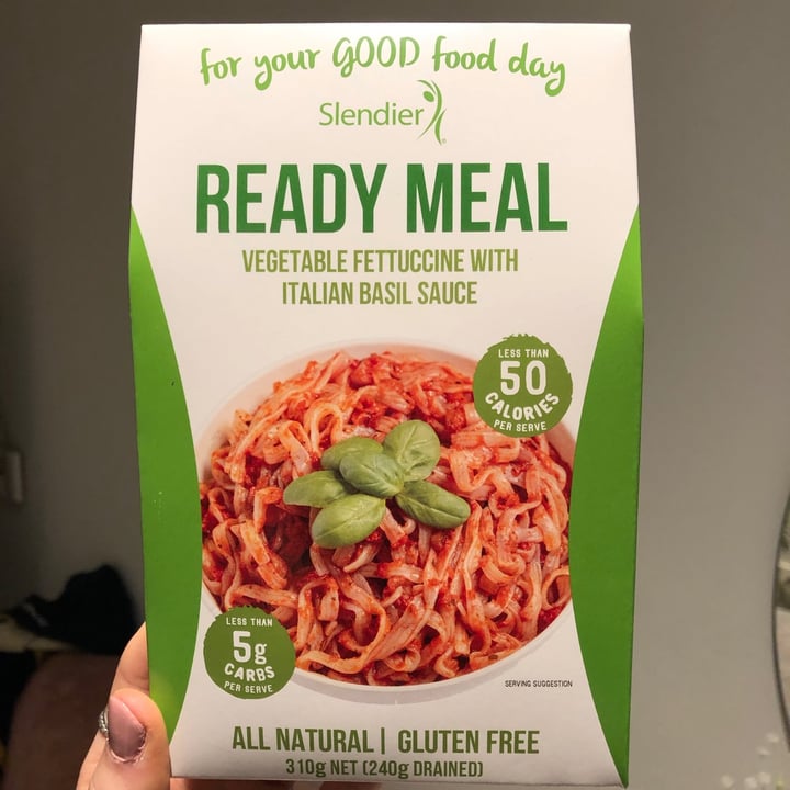 Slendier Vegetable Fettuccine with Italian Basil Sauce Review | abillion