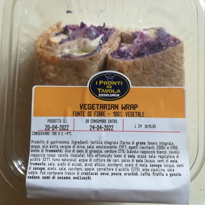 Esselunga Bio Vegetarian wrap Review | abillion