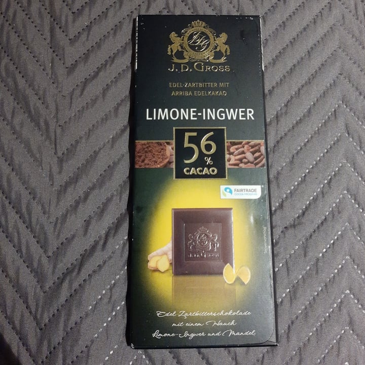 J. D. Gross Lemon Ginger Chocolate 56% Review | abillion