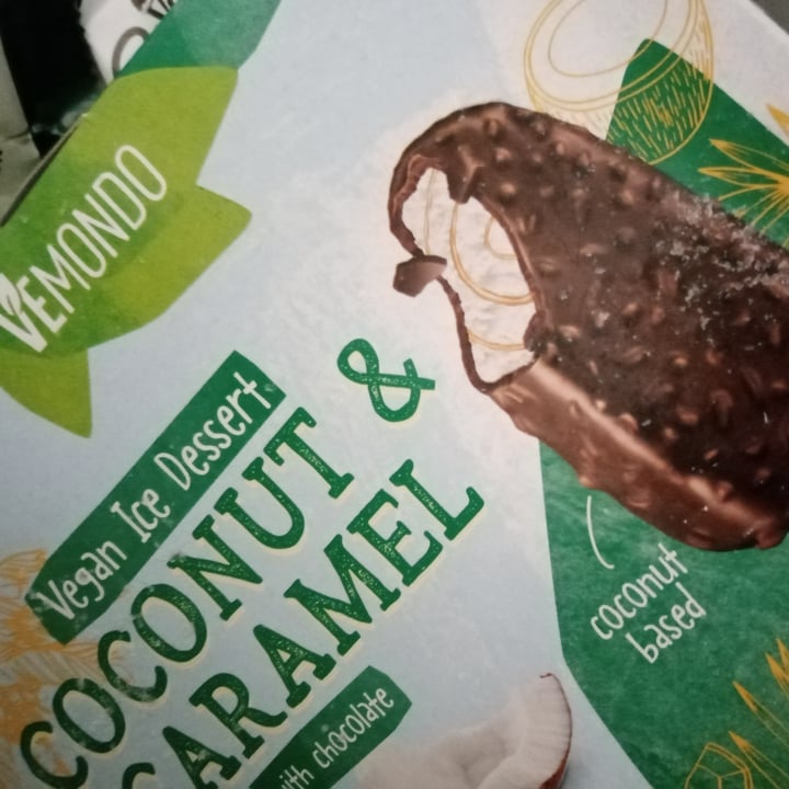 Vemondo Vegan Ice Dessert Coconut & Caramel with chocolate Review ...