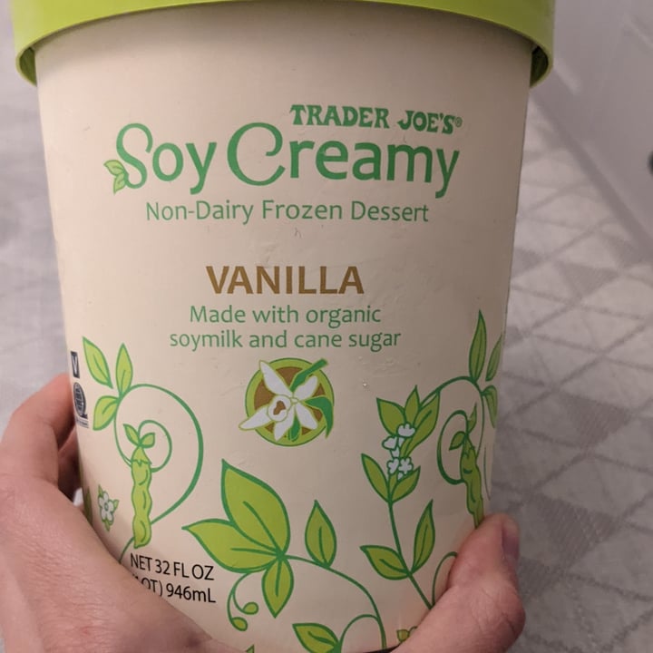 Trader Joe's Soy creamy - Non Dairy Frozen Dessert Vanilla Review | abillion