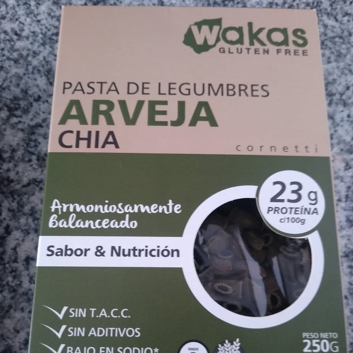 Wakas Pasta de Legumbres Arvejas y Chia Review | abillion