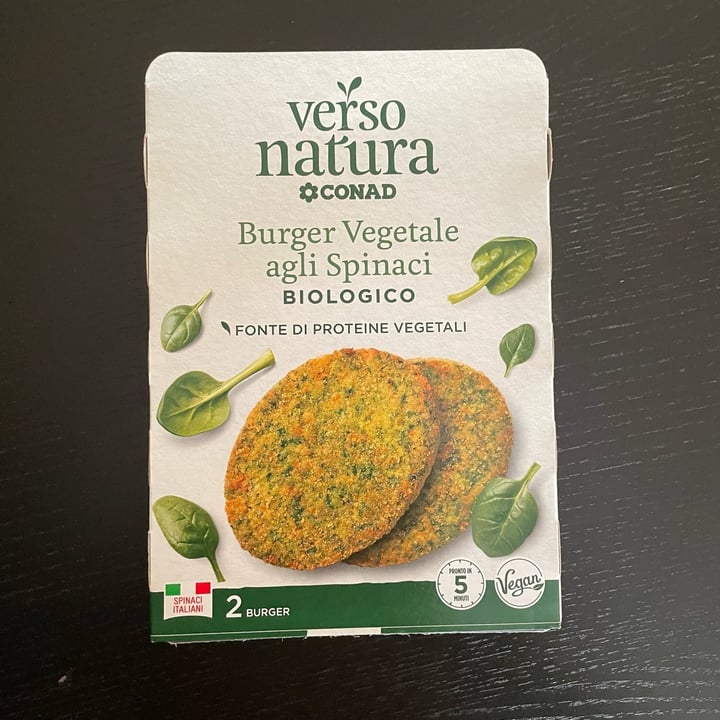 Conad Verso Natura Burger Vegetale agli Spinaci Biologico Review | abillion