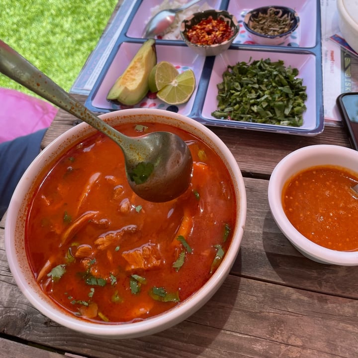 ISKAL Pozolería Vegetariana Arbide, León, Mexico Menudo vegano Review ...