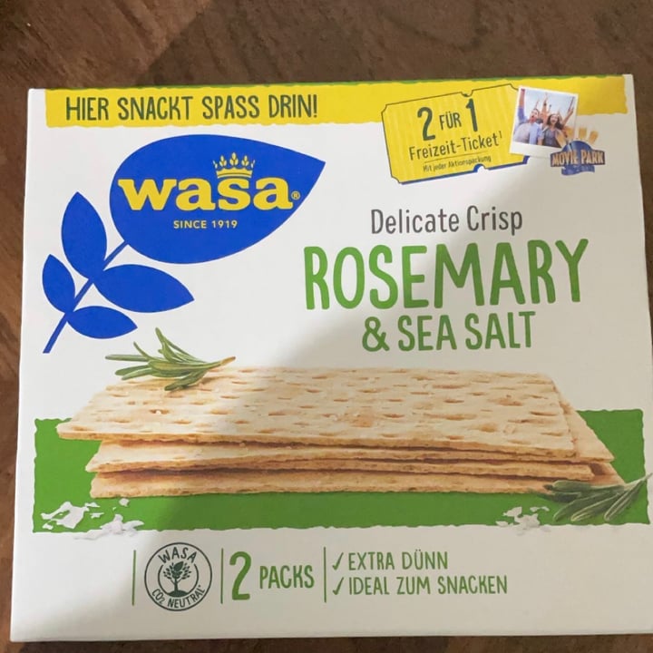 Wasa Rosemary & Seasalt crackers Review | abillion